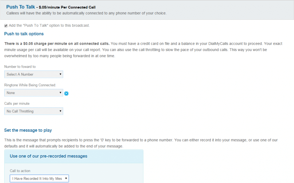 Press-1 Campaigns & Live Transfer Phone Calls - DialMyCalls