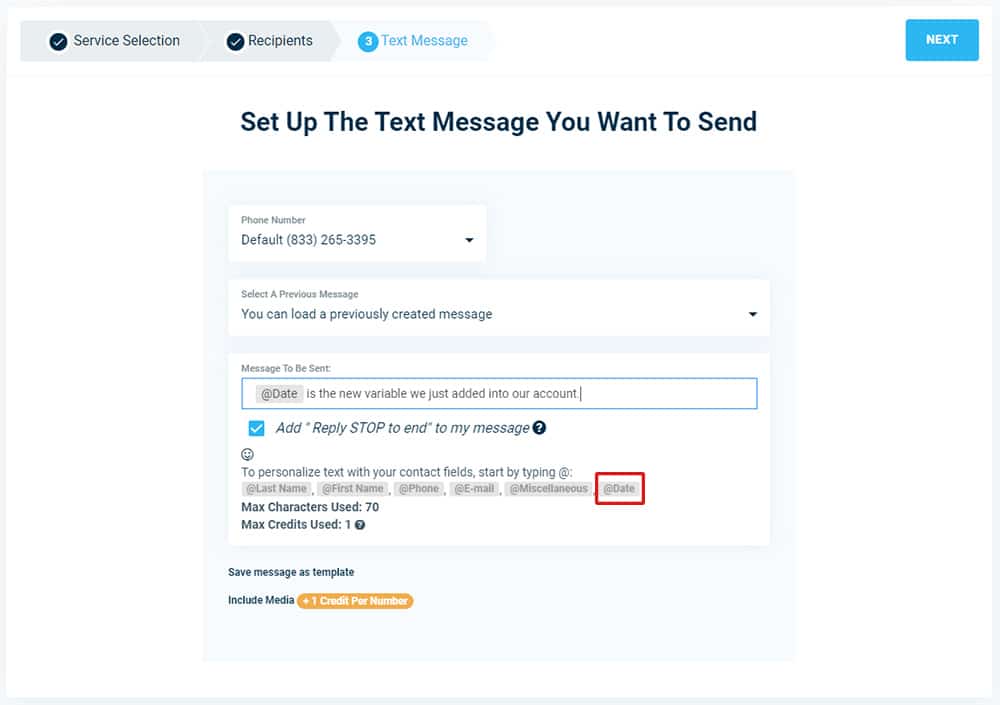 Text (SMS) Variable Messaging Service | DialMyCalls