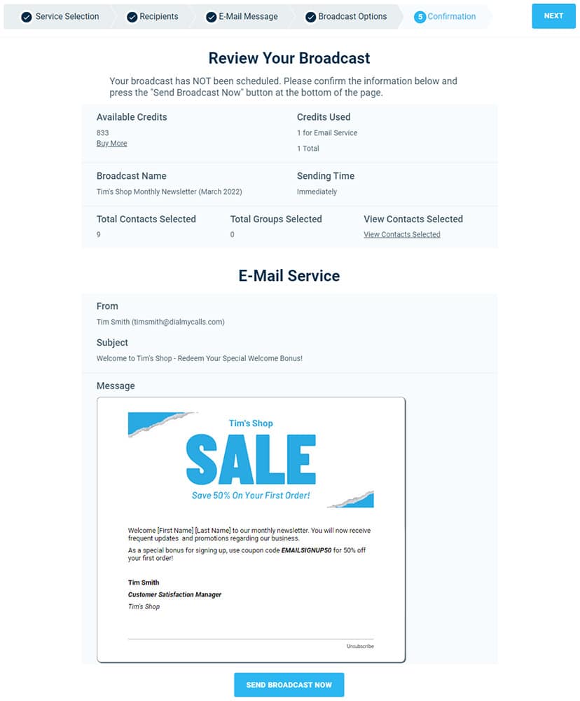 Mass Email Service | Bulk Email Automation Software | DialMyCalls